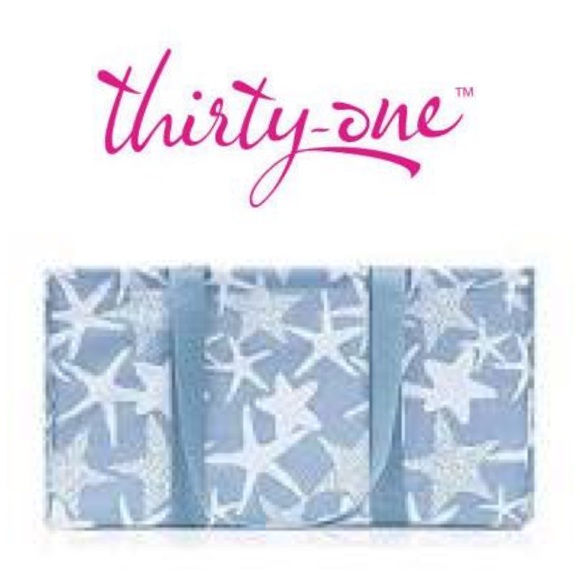 thirty-one | Bags | Thirty One Large Utility Tote Starfish Splash Light ...